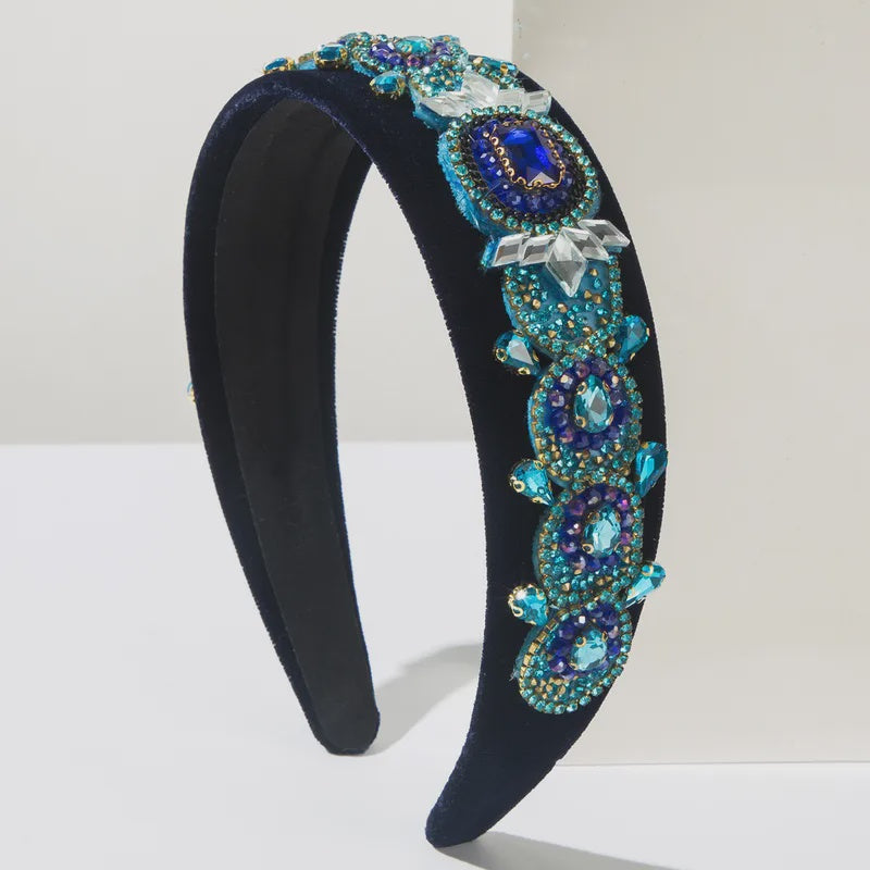 Baroque Headband in Blue / Raceday headwear
